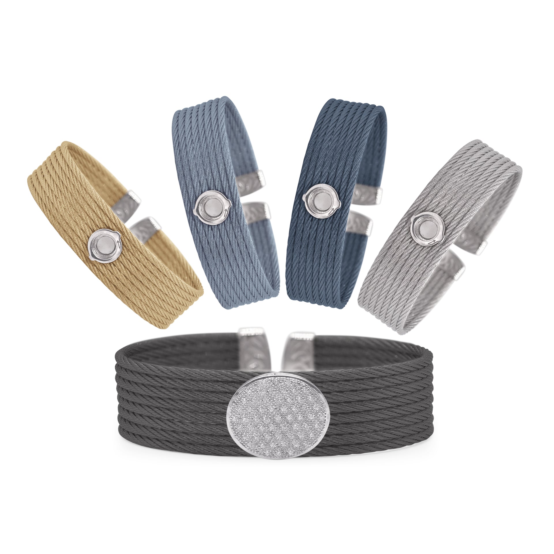ALOR Set of 5 Interchangeable Oval Station Cuffs